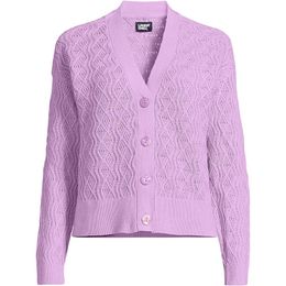 LANDS' END Cardigan aus Leinenmix f&uuml;r Damen in Petite-Gr&ouml;&szlig;e, Damen, size: petite, Lila, Baumwolle/Leinen/Baumwoll-Mischung, by Lands' End