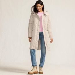 LANDS' END Steppmantel FeatherFree mit Kapuze f&uuml;r Damen, Damen, size: regular, Elfenbein, Nylon, by Lands' End