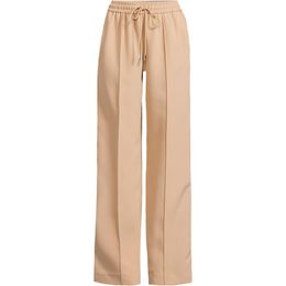 LANDS' END Webhose mit seitlichem Streifenn f&uuml;r Damen in Petite-Gr&ouml;&szlig;e, Damen, size: petite, Beige, Polyester/Polyester-Mischung, by Lands' End