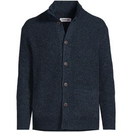 LANDS' END Cardigan mit Stehkragen f&uuml;r Herren, Herren, size: regular, Blau, by Lands' End
