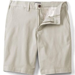 LANDS' END Chino-Shorts mit Stretch f&uuml;r Herren, Classic Fit, Herren, size: regular, Grau, Baumwoll-Mischung, by Lands' End