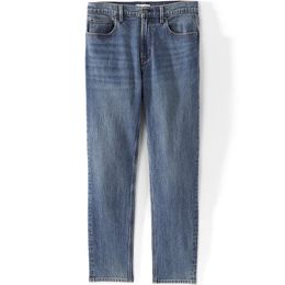 LANDS' END Stretch-Denim Jeans, Slim Fit, Herren, size: regular, Blau, Baumwoll-Mischung, by Lands' End