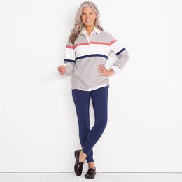 LANDS' END Thermo-Leggings mit Tasche SERIOUS SWEATS in Petite-Gr&ouml;&szlig;e, Damen, size: petite, Blau, Baumwoll-Mischung/Polyester-Mischung, by Lands' End