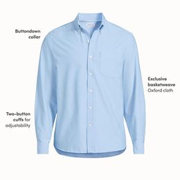 LANDS' END Oxfordhemd Sail Rigger f&uuml;r Herren, Herren, size: regular, Blau, Baumwolle, by Lands' End
