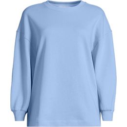 LANDS' END Leichtes Sweatshirt in Petite-Gr&ouml;&szlig;e, Damen, size: petite, Blau, Baumwolle, by Lands' End