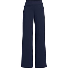 LANDS' END Starfish High Waist Hose mit weitem Bein f&uuml;r Damen in Plus-Gr&ouml;&szlig;e, Damen, size: plus, Blau, Elasthan/Baumwoll-Mischung, by Lands' End