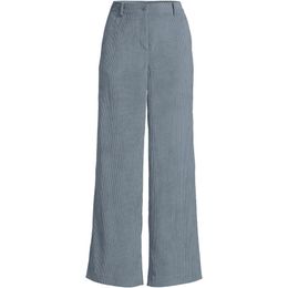 LANDS' END Stretchcord-Hose mit weitem Bein f&uuml;r Damen, Damen, size: regular, Rot, Polyester/Polyester-Mischung, by Lands' End