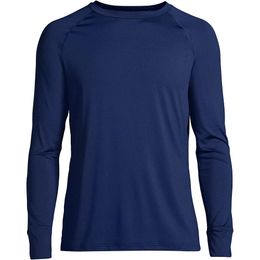 LANDS' END Thermaskin Rundhals-Shirt mit Stretch f&uuml;r Herren, Tallgr&ouml;&szlig;e, Herren, size: tall, Blau, Elasthan/Polyester-Mischung, by Lands' End