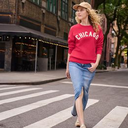 LANDS' END Soft Denim Maxirock f&uuml;r Damen, Damen, size: regular, Blau, Baumwolle/Baumwoll-Mischung, by Lands' End