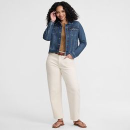 LANDS' END Jeansjacke f&uuml;r Damen, Damen, size: regular, Blau, Baumwolle/Elasthan/Polyester, by Lands' End