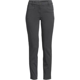 LANDS' END Slim Fit 7/8-Chinos Mid Waist f&uuml;r Damen in Petite-Gr&ouml;&szlig;e, Damen, size: petite, Schwarz, Baumwolle/Lyocell (Viskose)/Baumwoll-Mischung, by Lands' End