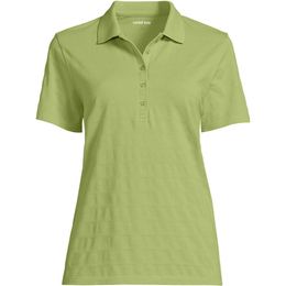 Piqu&eacute;-Poloshirt f&uuml;r Damen in Plus-Gr&ouml;&szlig;e, Damen, size: plus, Gr&uuml;n, Baumwolle, by Lands' End
