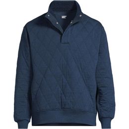 LANDS' END Gesteppter Pullover mit Stehkragen f&uuml;r Herren, Herren, size: regular, Blau, by Lands' End