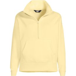 LANDS' END Sweatshirt SERIOUS SWEATS mit Rei&szlig;verschluss in Plus-Gr&ouml;&szlig;e f&uuml;r Damen, Damen, size: plus, Gelb, Baumwoll-Mischung/Polyester-Mischung, by Lands' End