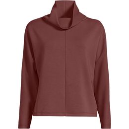 LANDS' END Samtweiches Sweatshirt f&uuml;r Damen in Petite-Gr&ouml;&szlig;e, Damen, size: petite, Pink, Polyester/Polyester-Mischung/Baumwolle Modal, by Lands' End