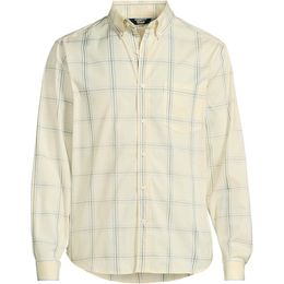 LANDS' END Ultimativ-Hemd f&uuml;r Herren, Classic Fit, Herren, size: regular, Gelb, Elasthan/Baumwoll-Mischung/Polyester-Mischung, by Lands' End
