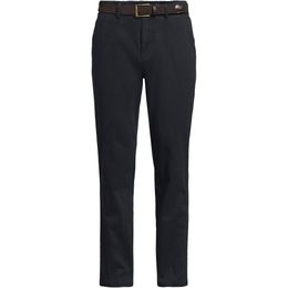 LANDS' END Straight Fit Chinos mit Textur f&uuml;r Herren, Herren, size: regular, Schwarz, Baumwolle/Baumwoll-Mischung, by Lands' End