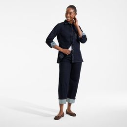 LANDS' END Lands' End x Lulu Guinness Jeansbluse f&uuml;r Damen, Damen, size: regular, Blau, Baumwolle/Baumwoll-Mischung, by Lands' End