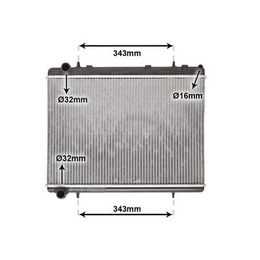 Van Wezel K&uuml;hler, Motork&uuml;hlung 40002259 f&uuml;r Citro&euml;n/Peugeot Peugeot