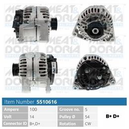 MEAT & DORIA MEAT & DORIA Generator 5510616 f&uuml;r Opel LANCIA