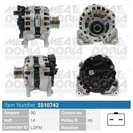 MEAT & DORIA MEAT & DORIA Generator 5510742 f&uuml;r Mercedes RENAULT DACIA