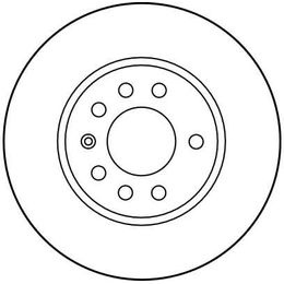 TRW Bremsscheibe df2681 284mm 24mm f&uuml;r Opel SAAB Vaughall