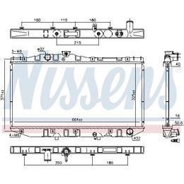 NISSENS K&uuml;hler, Motork&uuml;hlung 64713 f&uuml;r TOYOTA