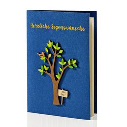 Gru&szlig;karte &raquo;Herzliche Segensw&uuml;nsche&laquo;