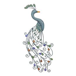 Wanddeko &raquo;Pfau&laquo;