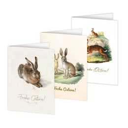 3er-Set Gru&szlig;karten &raquo;Osterhase&laquo;