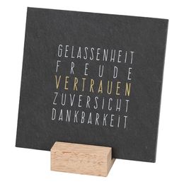 Schiefertafel &raquo;Gelassenheit&laquo;