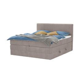 H&ouml;ffner Boxspringbett mit Bettkasten Falco &brvbar; braun &brvbar; Ma&szlig;e (cm): B: 186 H: 119