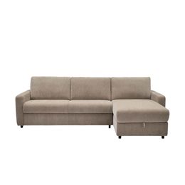 U.N.O uno Ecksofa mit Schlaffunktion Ester &brvbar; beige &brvbar; Ma&szlig;e (cm): B: 274 H: 89 T: 164.0