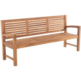 CLP Teakbank Halden I Holzbank F&uuml;r Den Garten I Sitzbank Mit Armlehnen