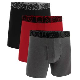 Under Armour UA PERFORMANCE COTTON - SOLID 6 IN 3PK Herren Boxershort