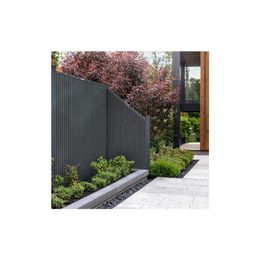 Home Deluxe WPC Sichtschutzzaun Schr&auml;gelement CALLADO PREMIUM Vertikale Paneele - H&ouml;he: 185 cm