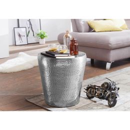 FineBuy Beistelltisch Dekotisch Metall Ablagetisch Anstelltisch Hammerschlag