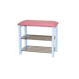 m&ouml;bel direkt online Sitzbank / Schuhregal Luisa rosa