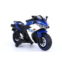 TPFLiving Elektro-Kindermotorrad Motorrad 888 blau - Kindermotorrad - Elektromotorrad - St&uuml;tzr&auml;der