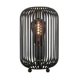 Sch&ouml;ner Wohnen Sch&ouml;ner Wohnen Tischleuchte Cage, Schwarz, Sand, Metall, 25 cm, Schnurschalter, Lampen & Leuchten, Innenbeleuchtung, Leuchten nach R&auml;umen, Schlafzimmerlampen