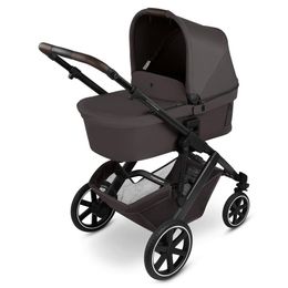 Abc Design Kinderwagenset Salsa Core All in One, Graubraun, Textil, 5-teilig, 63x123x97 cm, EN 1888, UV 50+, ECE R 129 i-Size, Feststellbremse, Federung, 5-Punkte-Gurt, f&uuml;r Babyschale geeignet, Griff in Lederoptik, Transportsicherung, Sitz umsetzbar,ergonomischer Trageb&uuml;gel, Sonnendach, integriertes Gurtsystem, optimaler Aufprallschutz, schadstoffgepr&uuml;ft, Seitenaufprallschutz, Isofix-Befestigung, 