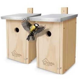 WILDLIFE HOME Nistkasten f&uuml;r Kohlmeisen & Co. 2er Set
