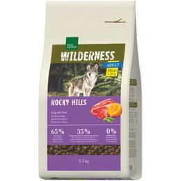 REAL NATURE WILDERNESS Trockenfutter Hund, Adult, Mini, Rocky Hills, Rind mit Ziege 2,5 kg