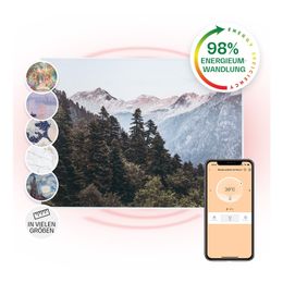 Klarstein Wonderwall Air Art Smart Infrarotheizung 80x60cm 500W Wandmontage Berg