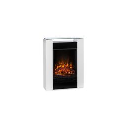 Klarstein Studio 5 Elektrischer Kamin Heizl&uuml;fter 900/1800 W Fernbedienung Wei&szlig;