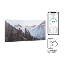Klarstein Wonderwall Air Art Smart Infrarotheizung 120x60cm 700W Wandinstallation App-Steuerung Berge
