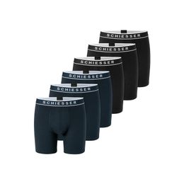 Schiesser Herren Langer Boxer 955 Multi 6er Pack