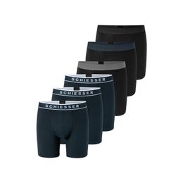 Schiesser Herren Langer Boxer 955 Multi 6er Pack