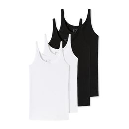 Schiesser Damen Tanktop 95-5 Serie 4er Pack