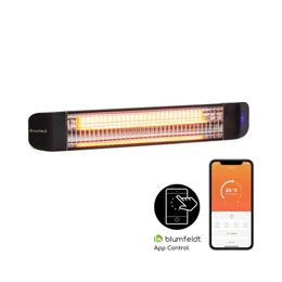 Blumfeldt Smartwave Infrarot-Heizstrahler Carbonr&ouml;hre 2400W WiFi Appsteuerung